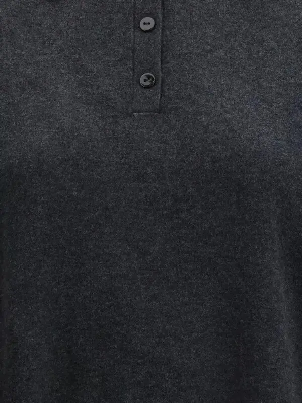 LISA YANG Caisa Buttoned Collar Polo Top