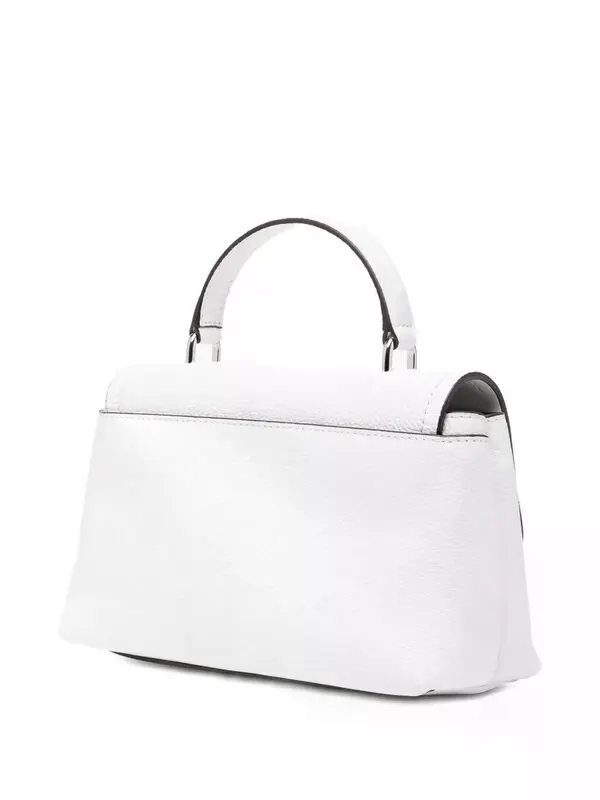 Michael Kors Leather Top Handle Bag - White