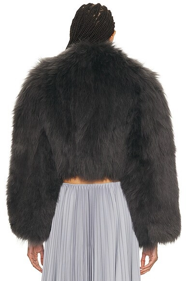 Alaïa Cropped Shearling Jacket