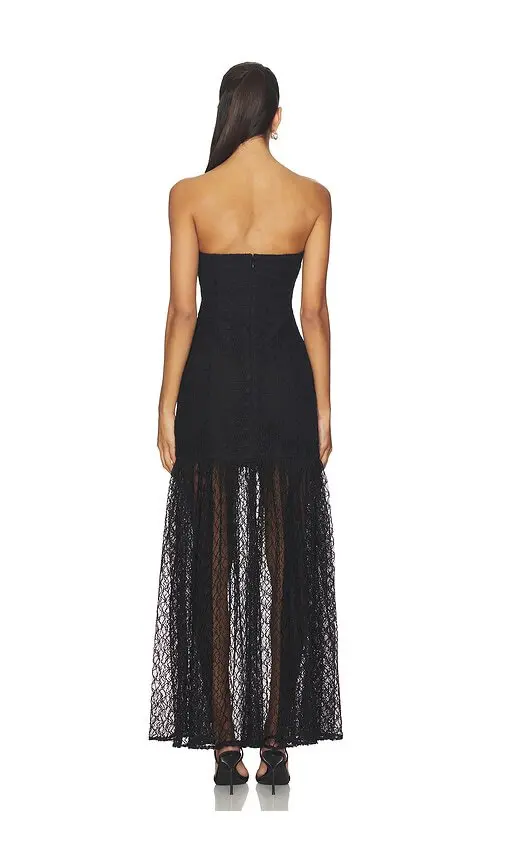 NICHOLAS Kairo Strapless Lace Maxi Dress