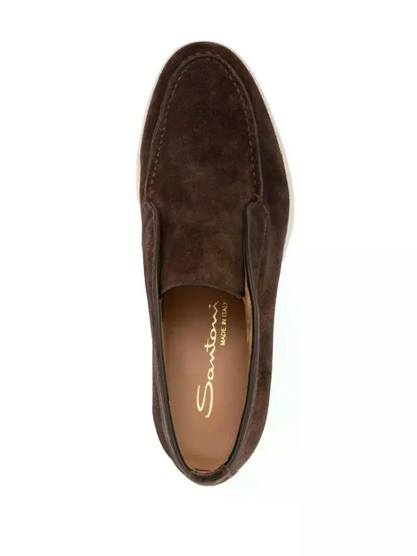 Santoni Suede Desert Boots - Brown