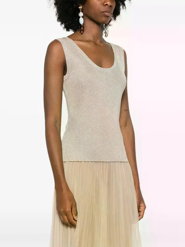 Fabiana Filippi Sleeveless Scoop Neck Top