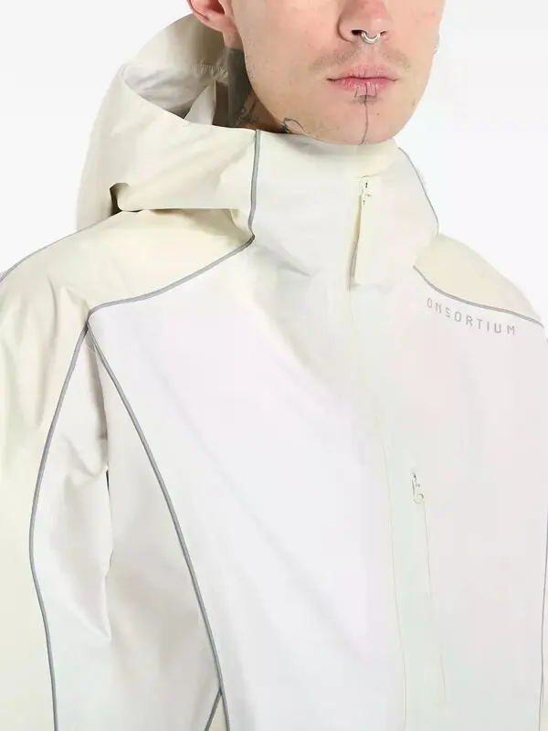 Adidas Paneled Hooded Zip Jacket