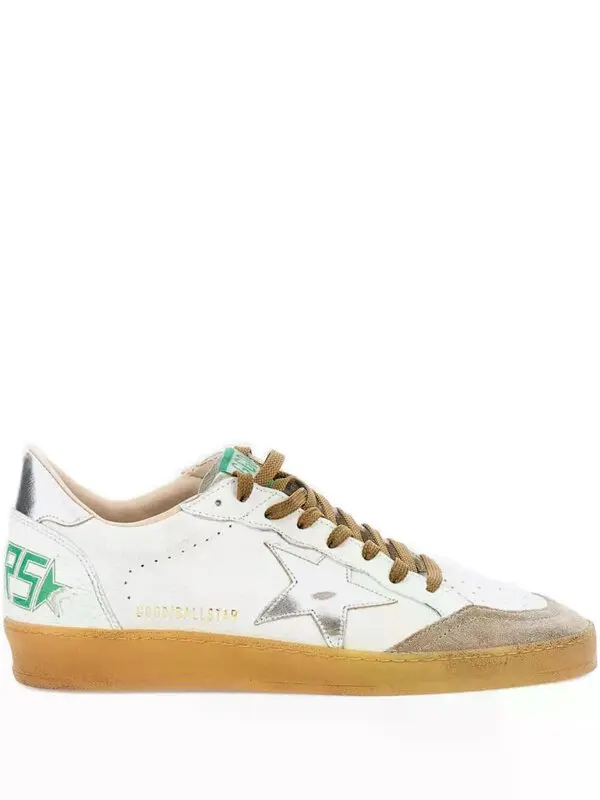 GOLDEN GOOSE Ball Star Leather Sneakers - White