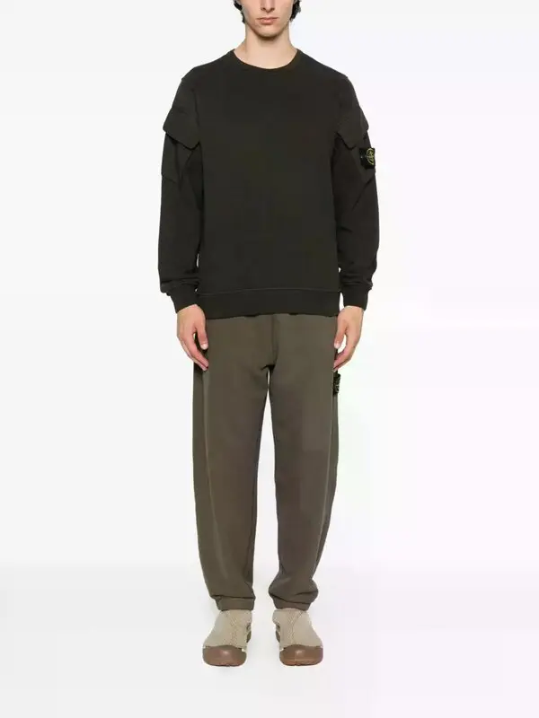 Stone Island Pocket-detailed Crew-neck Sweatshirt - Grey