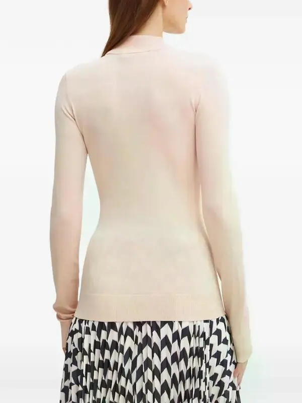 Karl Lagerfeld Logo Detail Mock Neck Knitwear