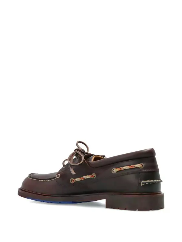 Burberry Lace-up Boat Shoes - Brown