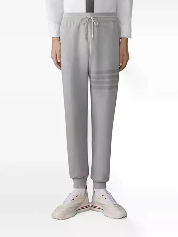 Thom Browne Loopback Four-bar Track Pants - Grey