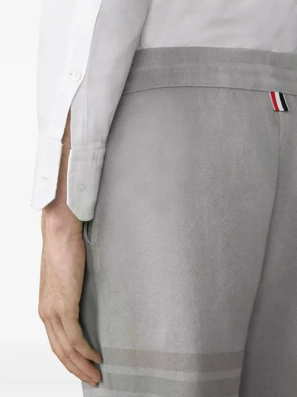 Thom Browne Loopback Four-bar Track Pants - Grey