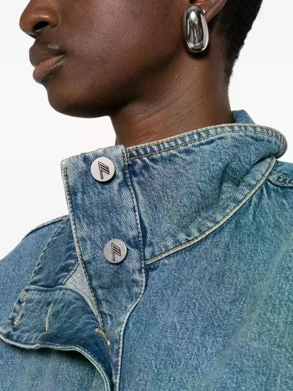 Attico Button-fastening Pocketed Denim Jacket