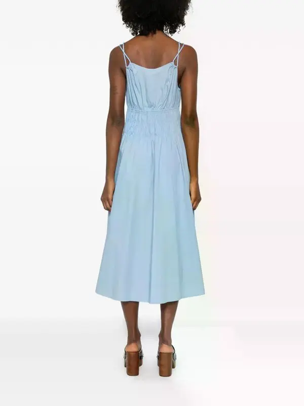 Pinko Sleeveless Pleated Midi Dress