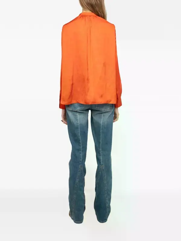 Zadig&Voltaire Tink Satin Blouse - Orange