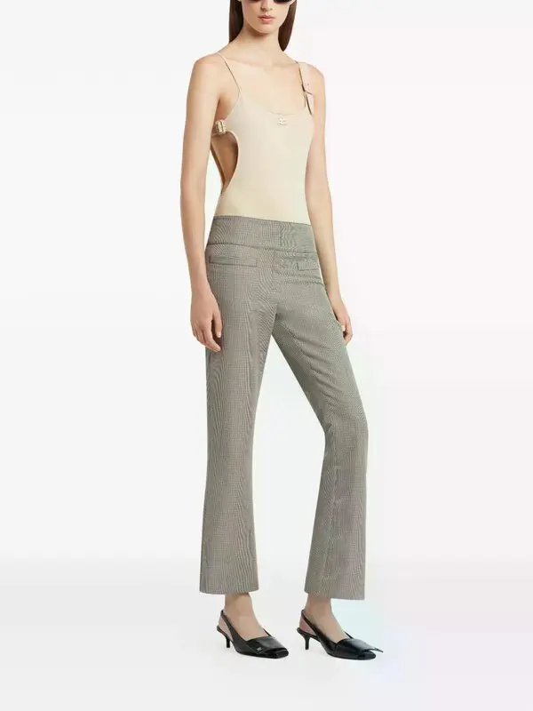 COURREGES Houndstooth Tailored Trousers