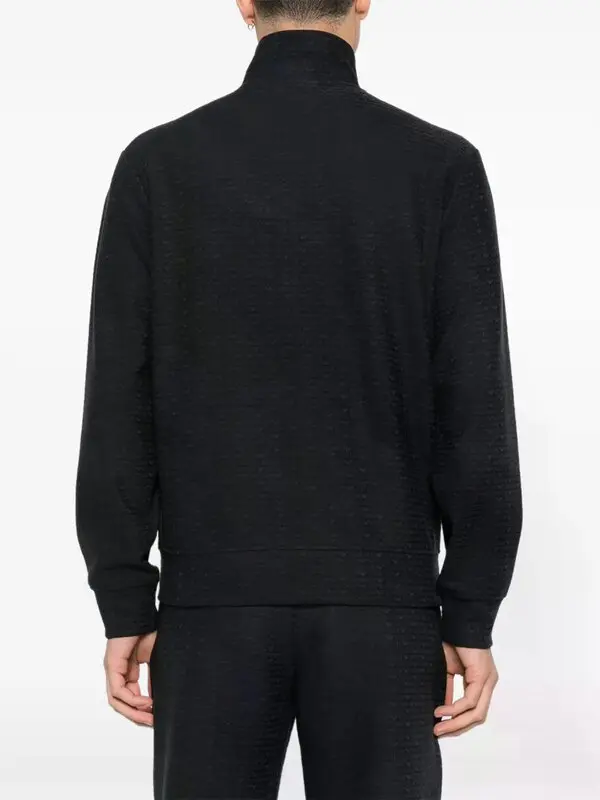 Emporio Armani Textured Zip Sweatshirt