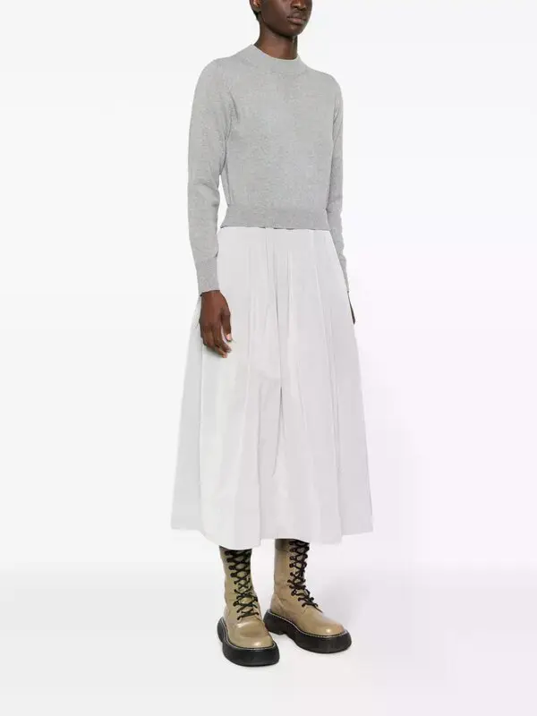 Peserico Knitted Panel Midi Dress