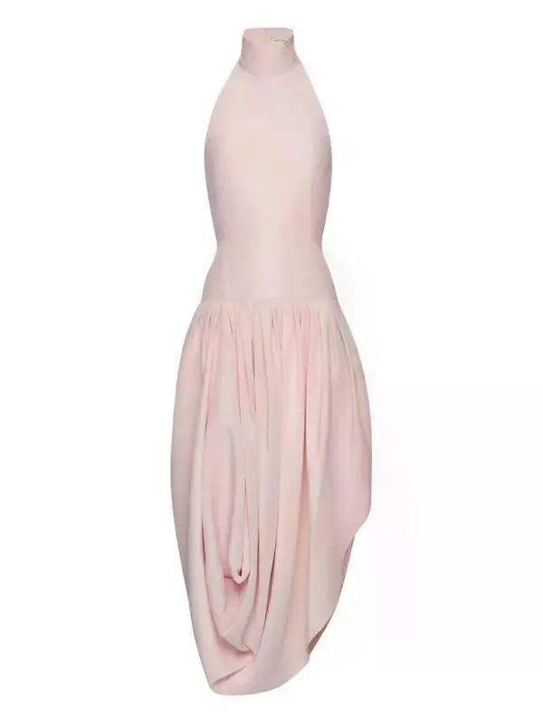 Magda Butrym Halterneck Draped Dress