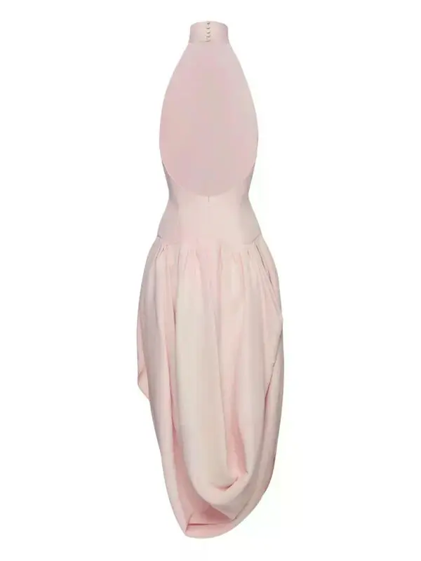 Magda Butrym Halterneck Draped Dress