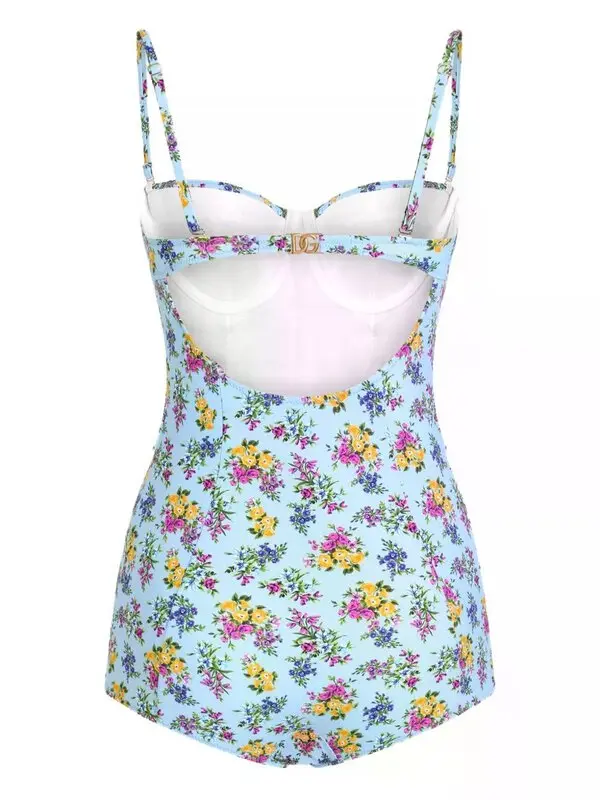 Dolce & Gabbana Floral Print One-piece Swimsuit