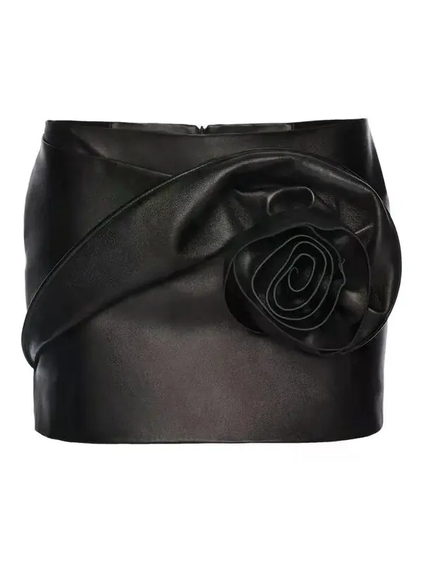 Magda Butrym Floral Detail Wrap Mini Skirt