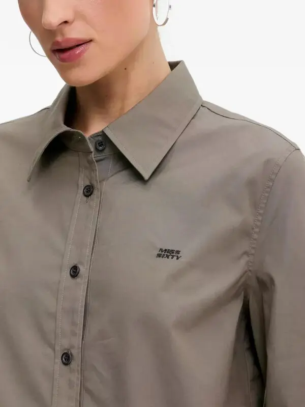 Miss Sixty Pointed Collar Button-fastening Shirt