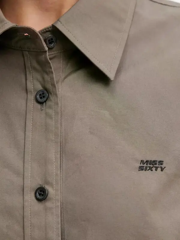 Miss Sixty Pointed Collar Button-fastening Shirt