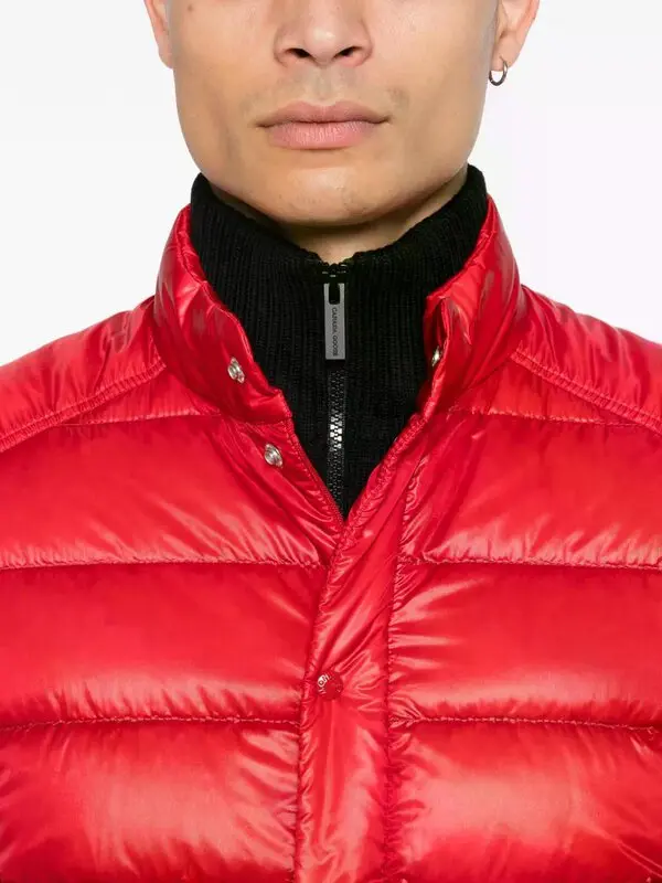 Moncler Quilted Down Jacket - Red