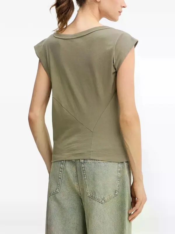 Miss Sixty Shoulder Pad Crew Neck T-shirt