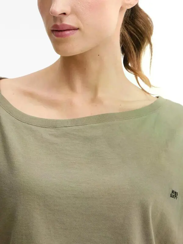 Miss Sixty Shoulder Pad Crew Neck T-shirt