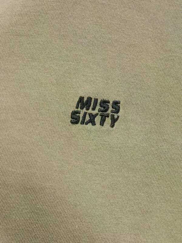 Miss Sixty Shoulder Pad Crew Neck T-shirt