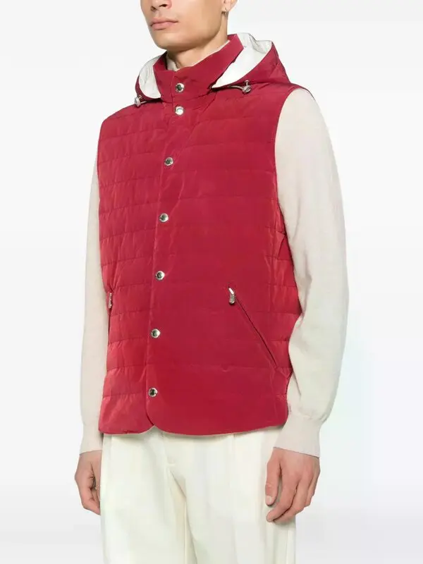 Brunello Cucinelli Quilted Hooded Gilet