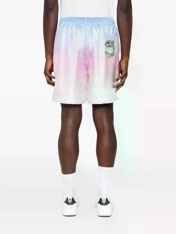 Casablanca Gradient Graphic-print Shorts - Pink