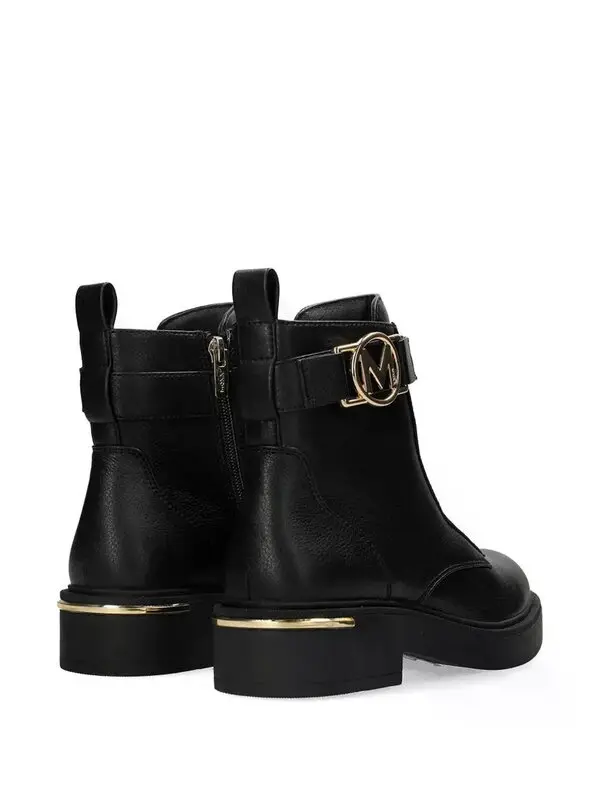 MEXX Buckle Zip Ankle Boots With Gold-tone Hardware