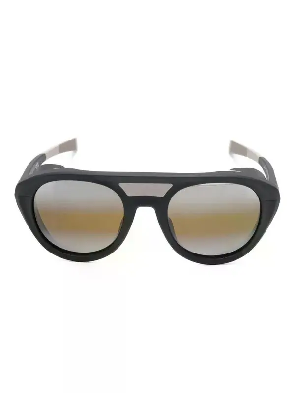 Vuarnet Ice 04 Side-shield Round-frame Sunglasses - Black