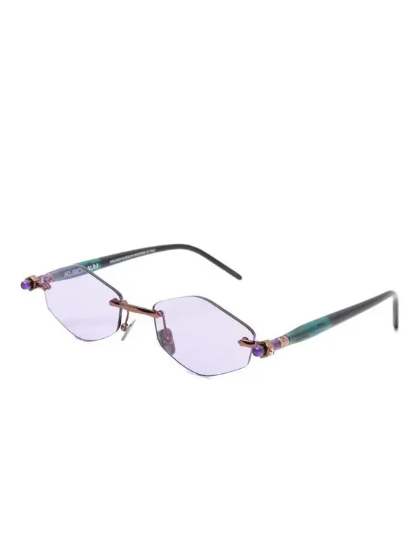 KUBORAUM Geometric Frame Sunglasses - Black