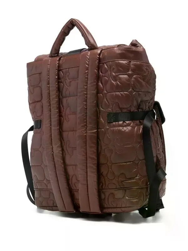 GANNI Quilted Logo Backpack