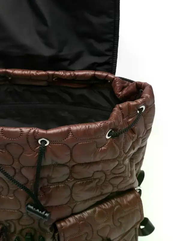 GANNI Quilted Logo Backpack
