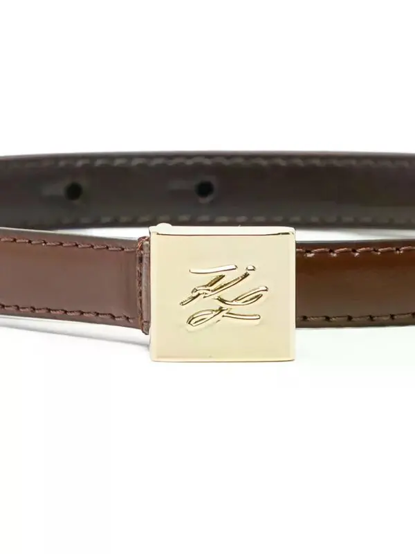 Karl Lagerfeld K" Logo Belt - Brown