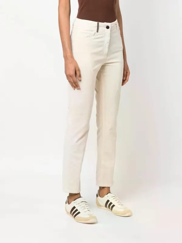 Peserico Corduroy Slim-cut Cotton Trousers