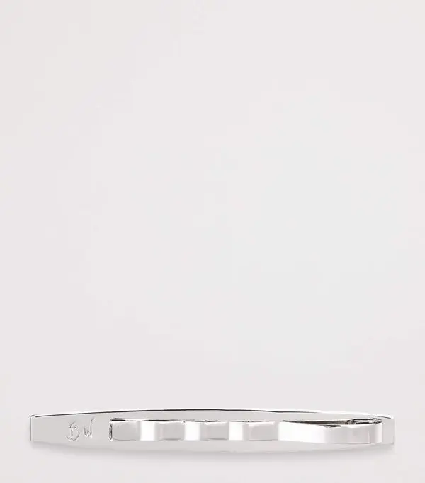 BABETTE WASSERMAN LONDON Rhodium-plated Deco Tie Bar Cufflinks