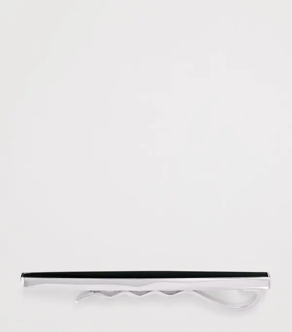 BABETTE WASSERMAN LONDON Rhodium-plated Deco Tie Bar Cufflinks