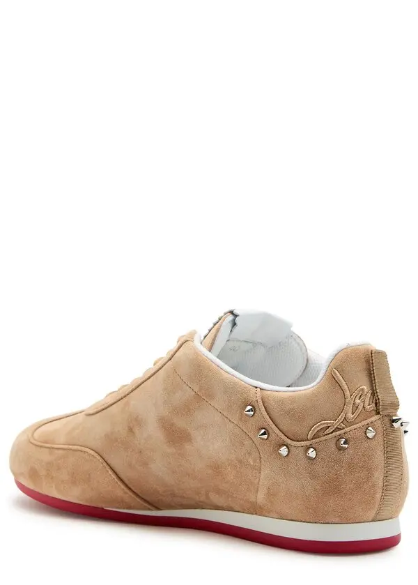 CHRISTIAN LOUBOUTIN Eleanora Studded Suede Sneakers