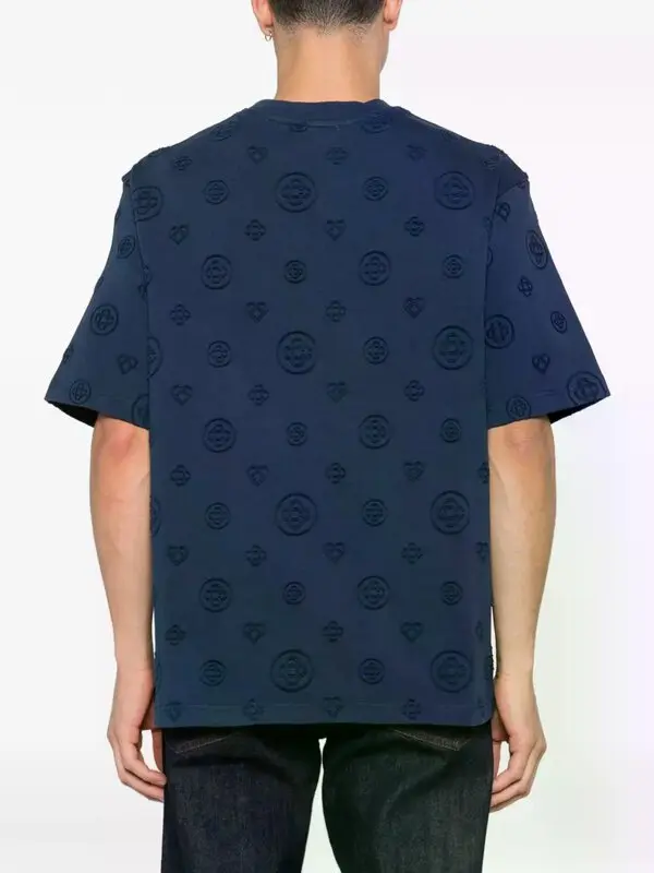 Casablanca Logo-pattern T-shirt - Blue