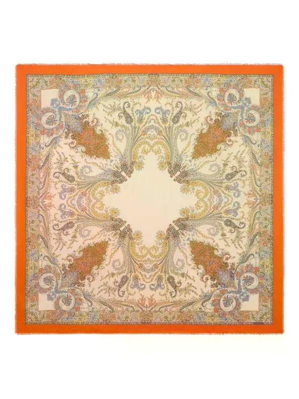 Etro Floral-paisley Shawl - Neutrals