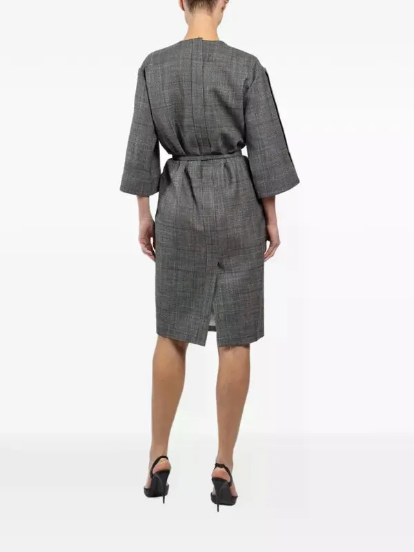 SA SU PHI Diana Belted Check Mini Dress
