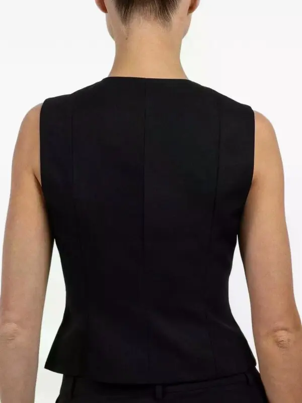 Françoise Anita Button V-neck Waistcoat