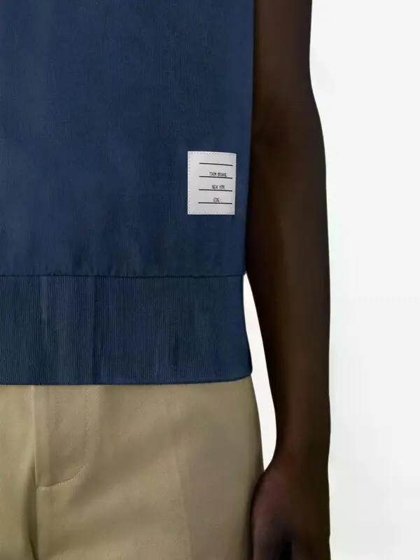Thom Browne 4-bar Buttoned-up Polo Shirt