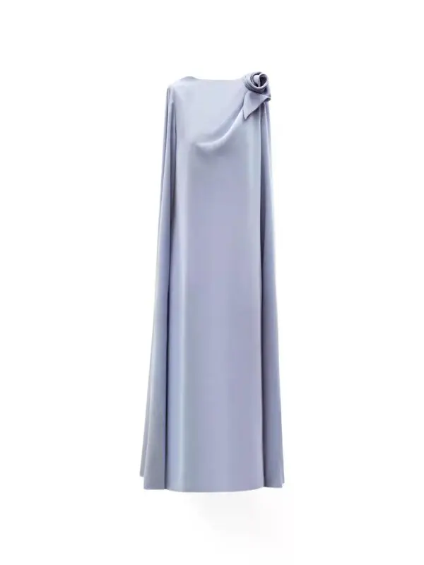 GEMY MAALOUF Rose Detail Gown - Blue