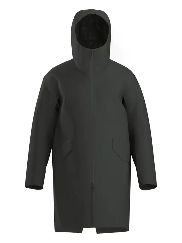 Veilance Hooded Zip-front Coat