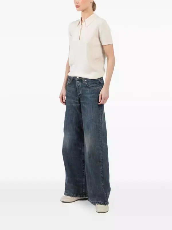 JEANERICA Low-waist Flared-leg Jeans - Blue