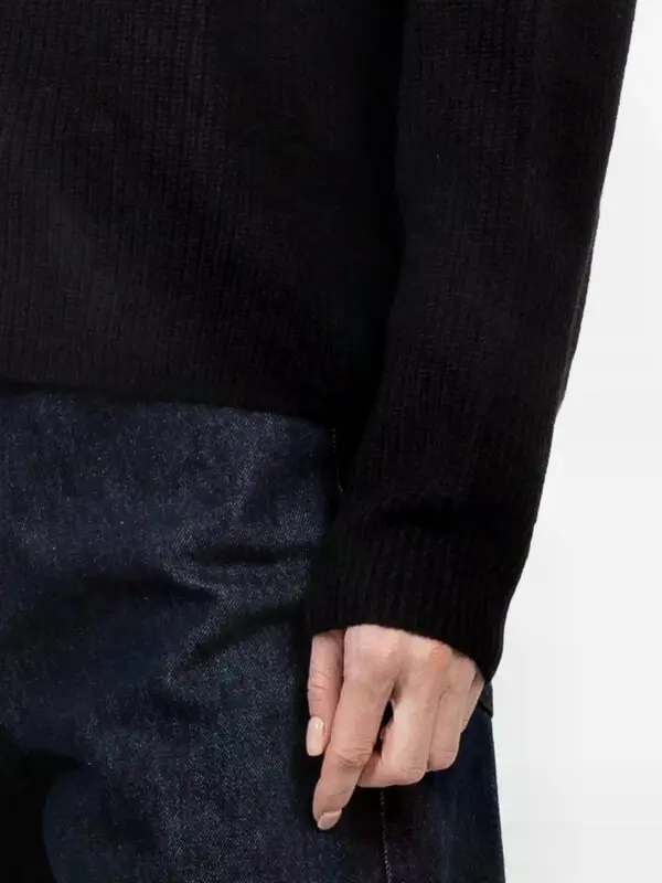 Jenni Kayne Ribbed Half-zip Funnel Neck Sweater